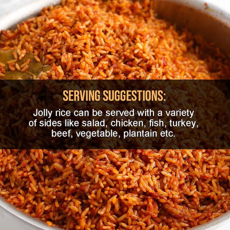 Mild Instant Jollof Rice-quick and Easy Gourmet Meal, Premium Quality ...
