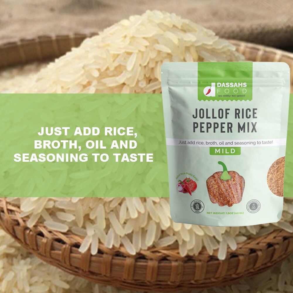 Mild Jollof Rice Pepper Mix Perfect for Flavorful Jollof Rice With ...