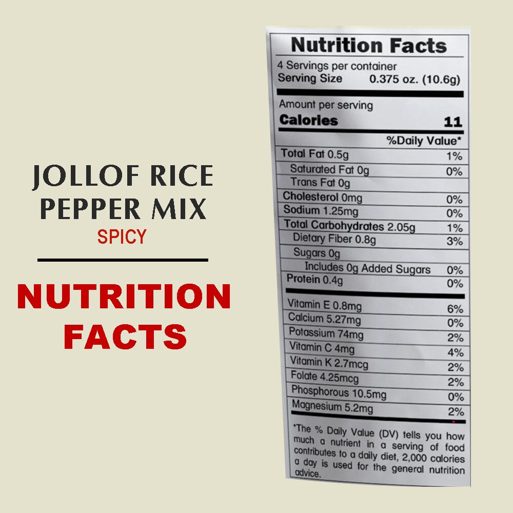 Mild Jollof Rice Pepper & Spicy Jollof Rice Pepper Mix pack of 4 ...