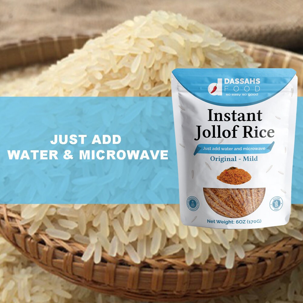 Instant Spicy and Mild Jollof Rice With Rice Spice pack of 4 Authentic ...