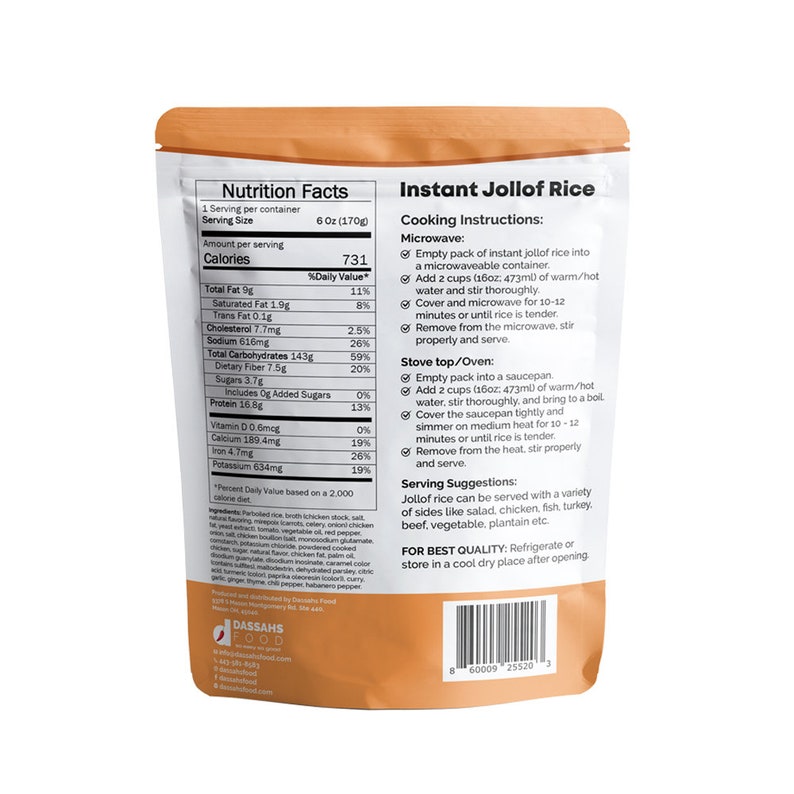 Instant Spicy and Mild Jollof Rice With Rice Spice (pack of 4 ...