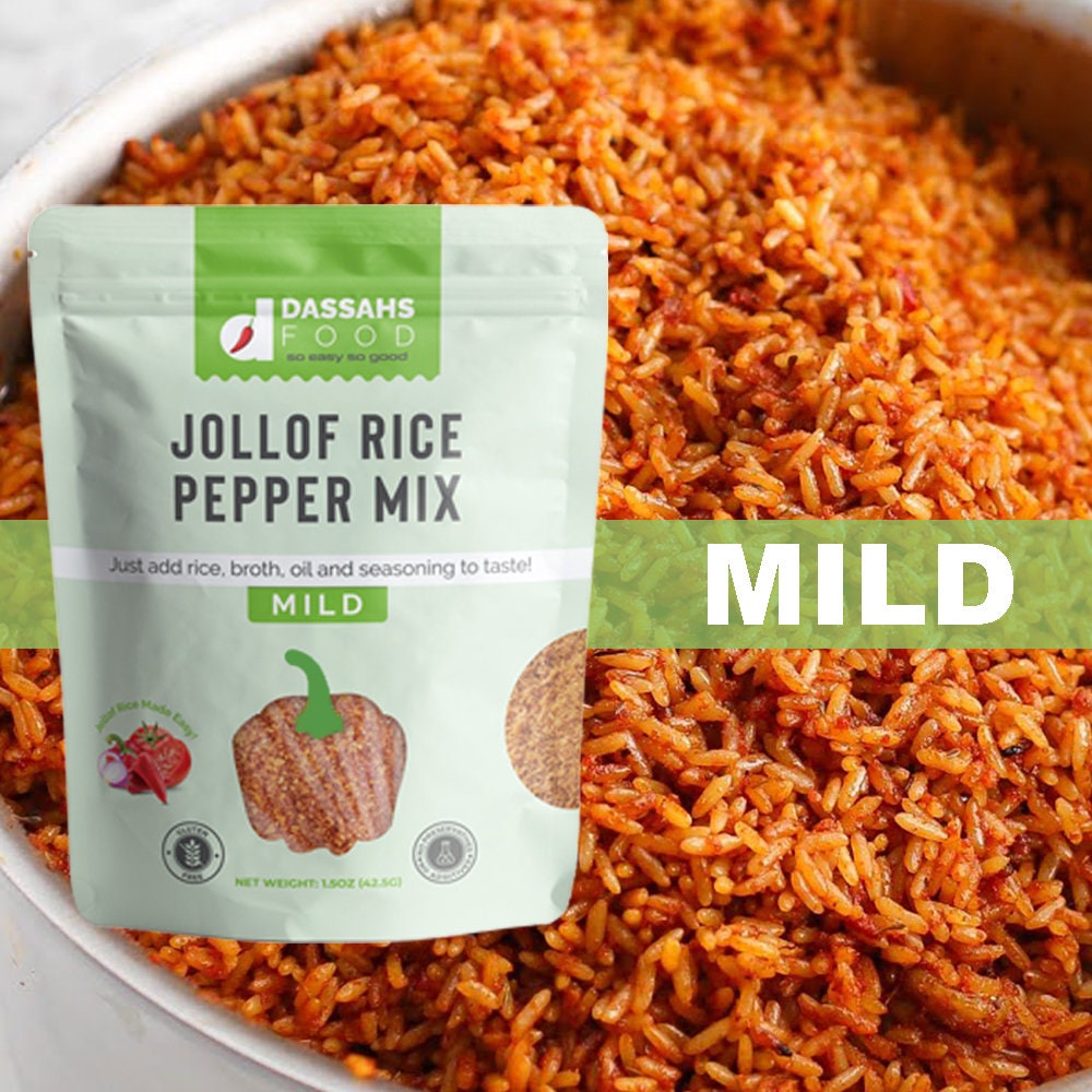 Mild Jollof Rice Pepper Mix – Perfect for Flavorful Jollof Rice With ...