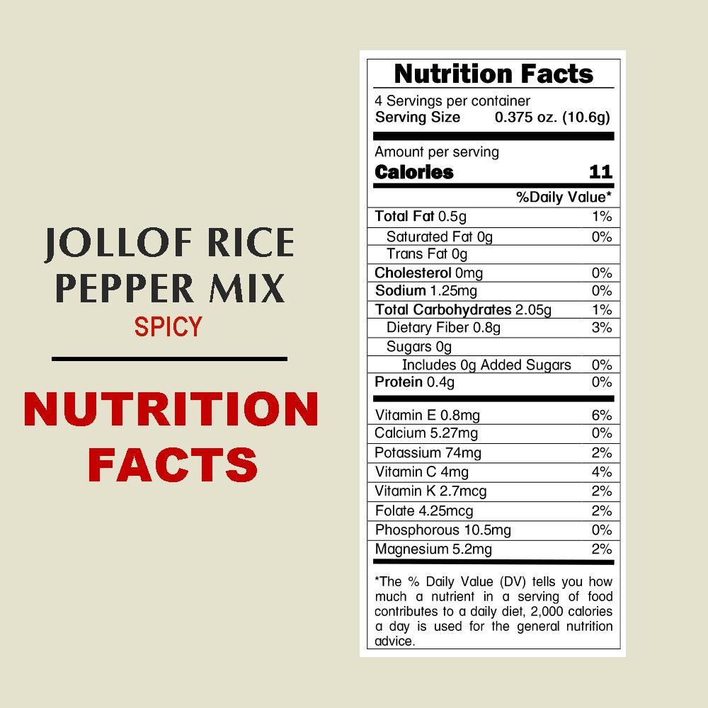 Spicy Jollof Rice Pepper Mix – Perfect for Bold and Flavorful Jollof ...