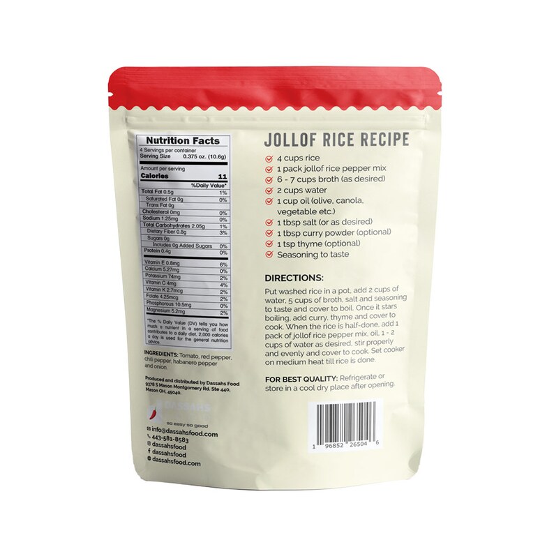 Spicy Jollof Rice Pepper Mix Perfect for Bold and Flavorful Jollof Rice ...