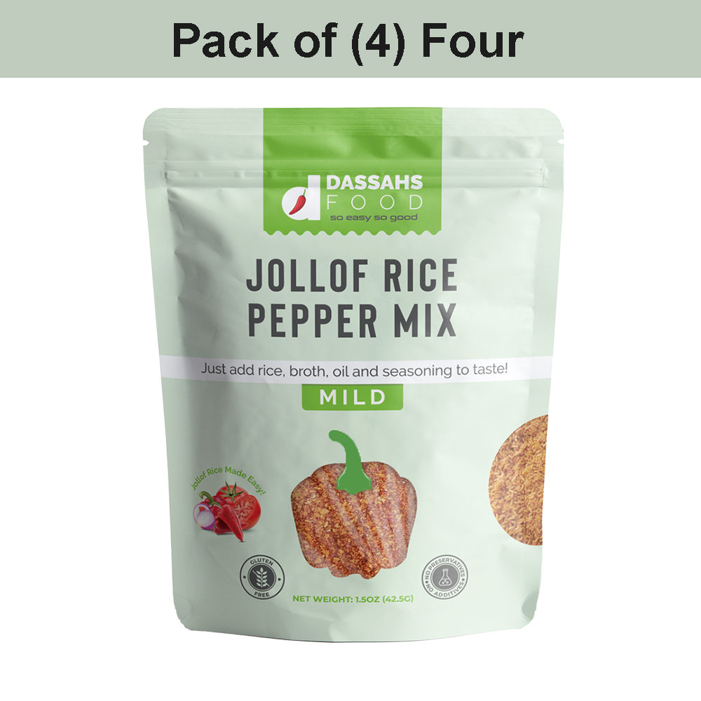 Mild Jollof Rice Pepper & Spicy Jollof Rice Pepper Mix (pack of 4 ...