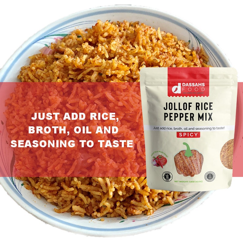 Spicy Jollof Rice Pepper Mix Perfect for Bold and Flavorful Jollof Rice ...