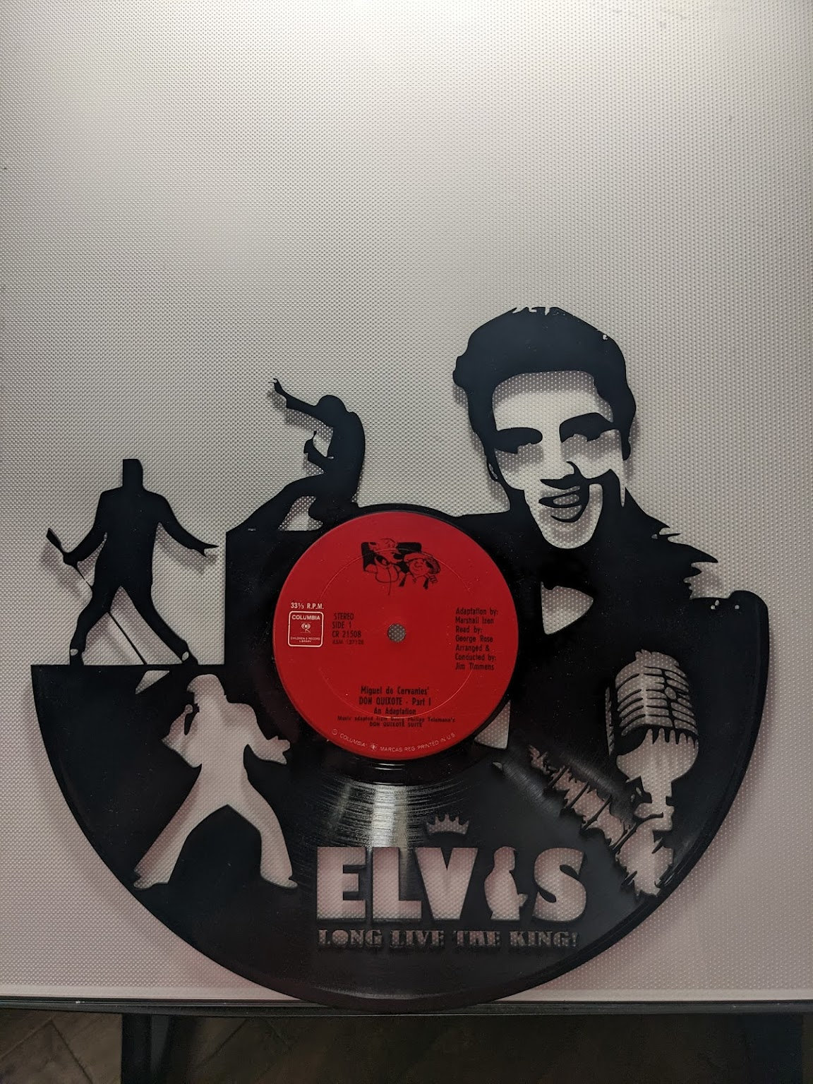 Elvis Presley - Laser Cut Vinyl Record Art - Wall Art - Room Décor ...