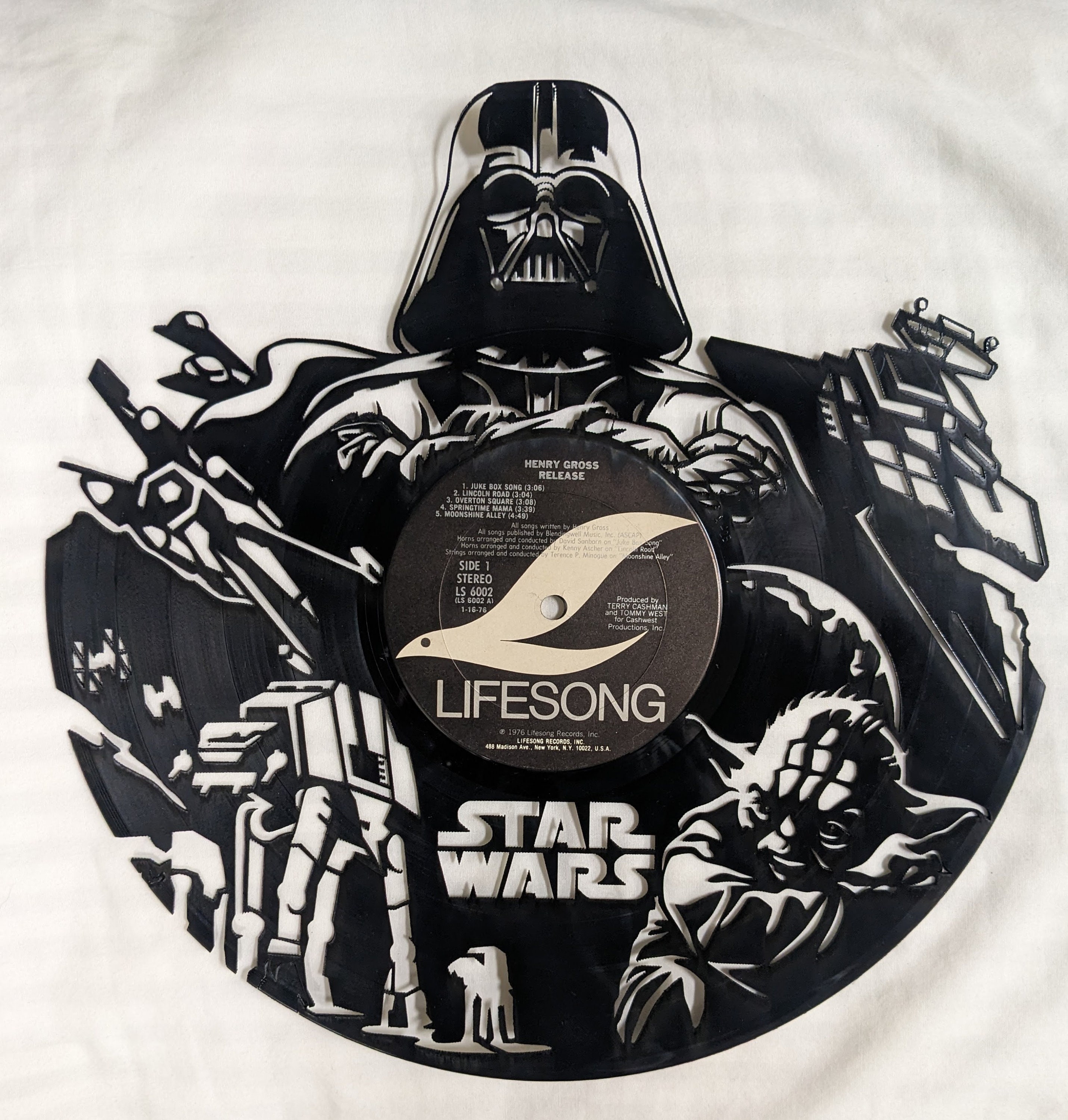 Star Wars Laser Cut Vinyl Wall Art Room Decor Music - Etsy