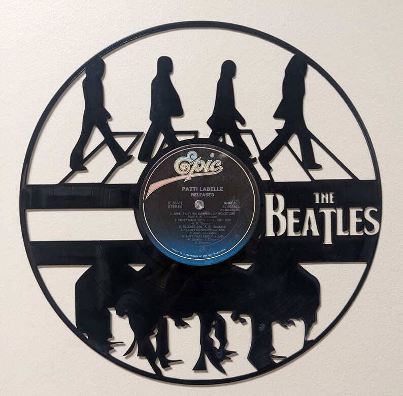 The Beatles Laser Cut Vinyl Wall Art Room Decor Music Gifts for Any ...