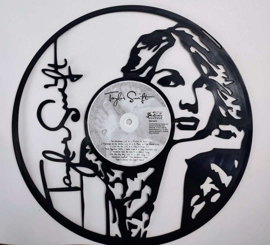 Taylor Swift Laser Cut Vinyl Wall Art Room Decor Music - Etsy
