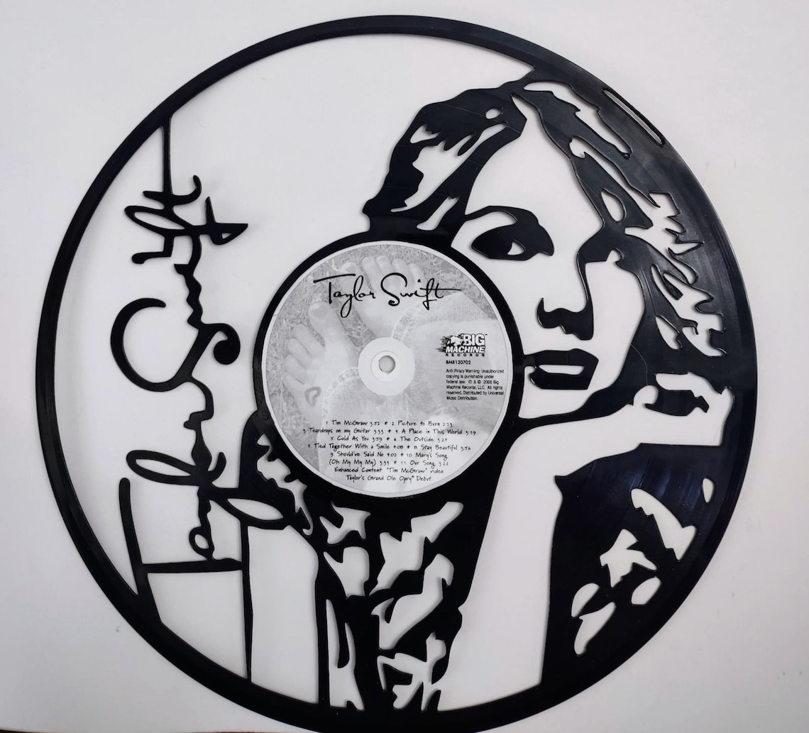 Taylor Swift Laser Cut Vinyl Wall Art Room Decor Music - Etsy