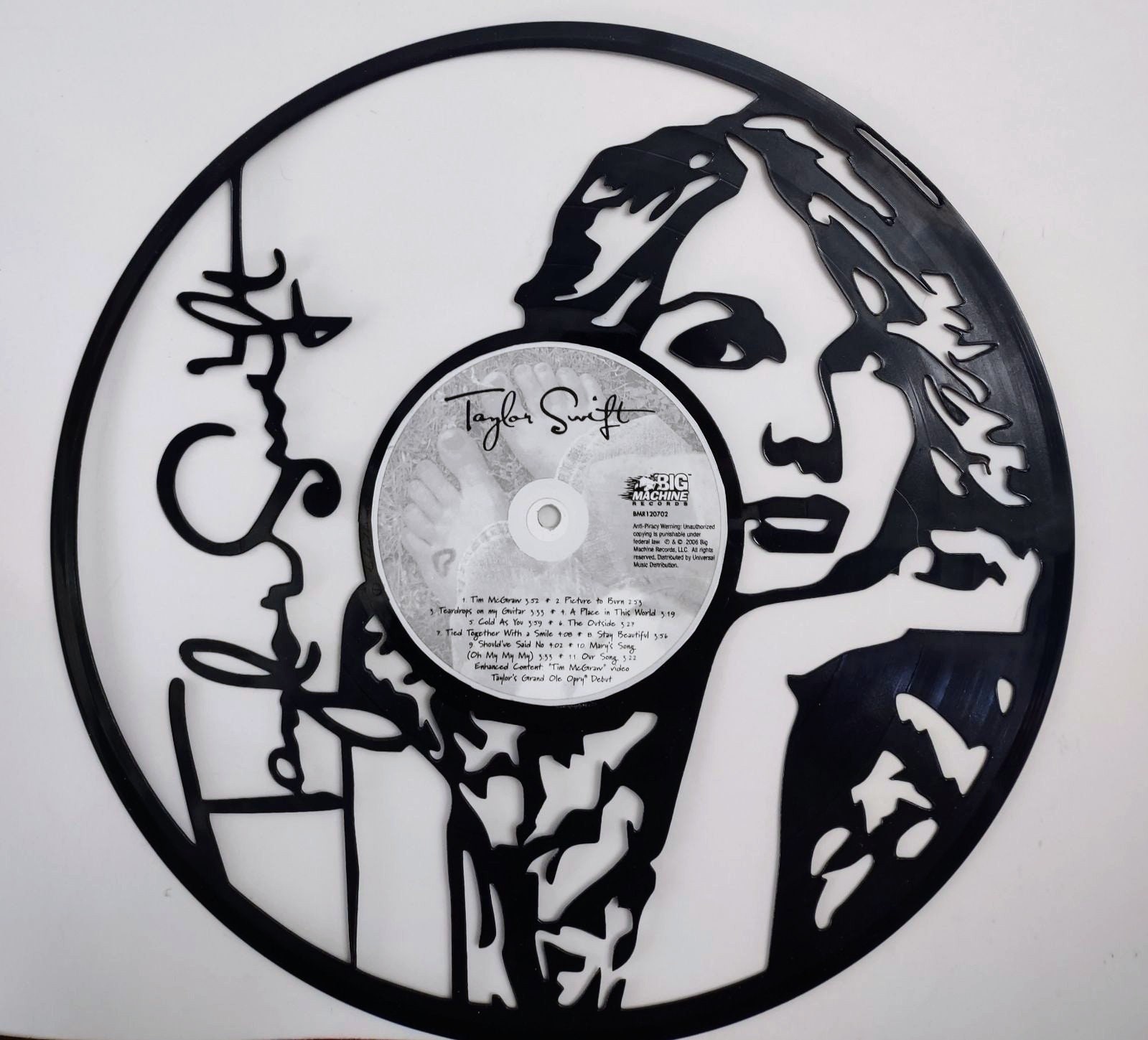 Taylor Swift Laser Cut Vinyl Wall Art Room Decor Music - Etsy