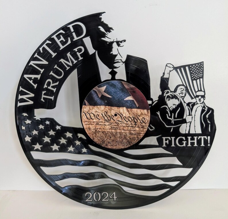Donald Trump - Laser Cut Vinyl Record Art - Wall Art - Room Décor ...
