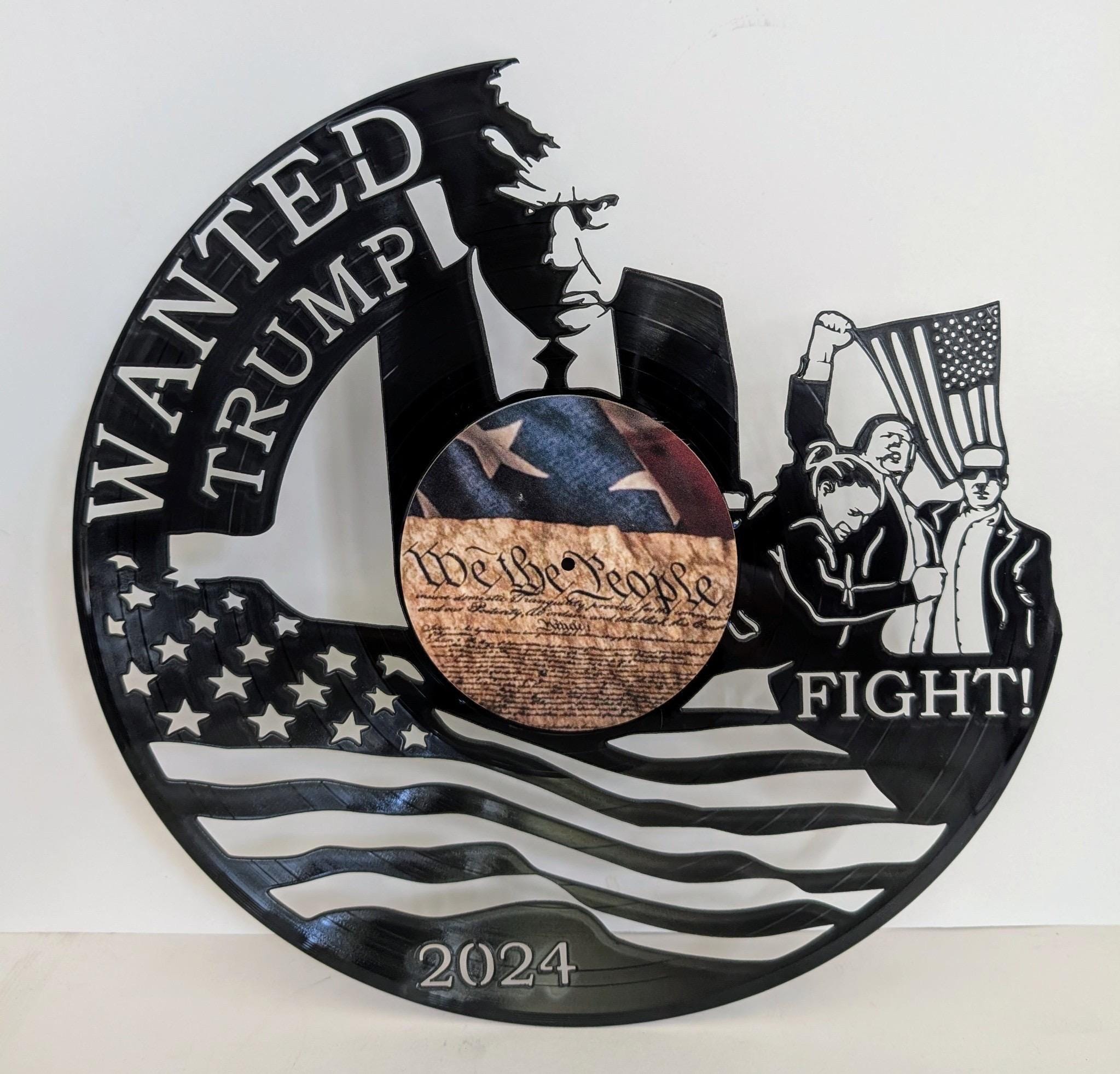 Donald Trump - Laser Cut Vinyl Record Art - Wall Art - Room Décor ...