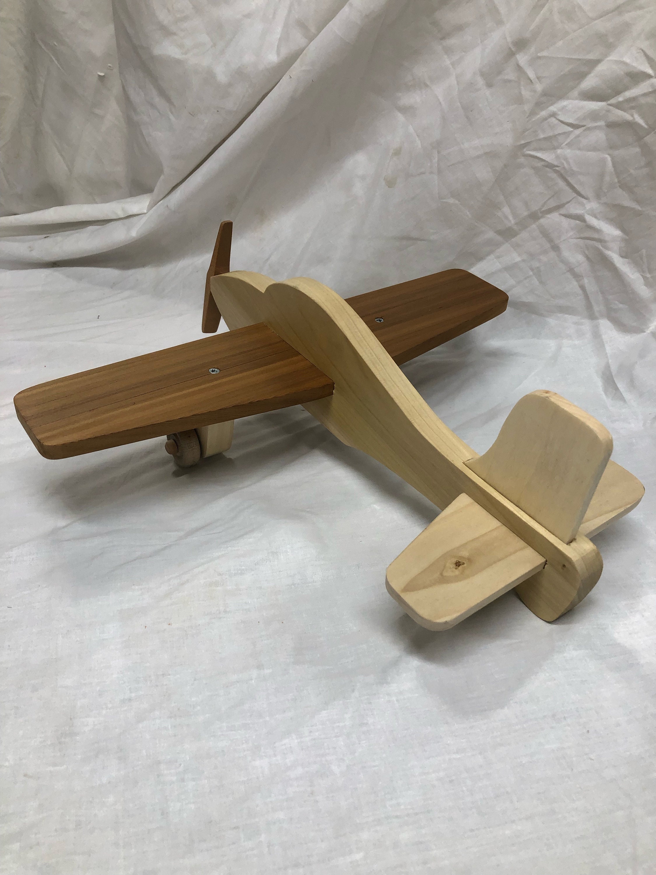 Handmade P-51 Mustang Wooden Toy Airplane – Spinning Propeller - Etsy