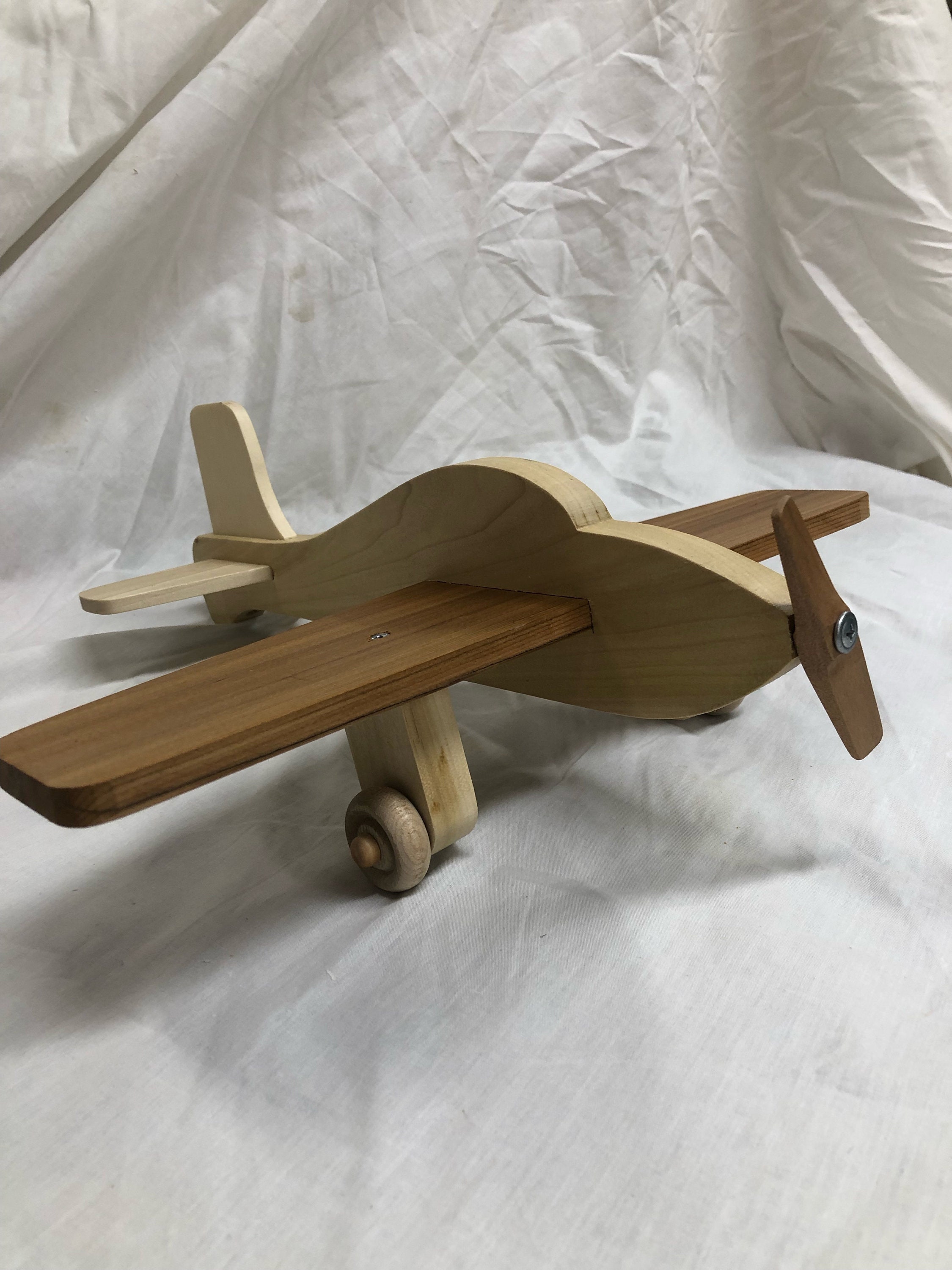Handmade P-51 Mustang Wooden Toy Airplane – Spinning Propeller - Etsy