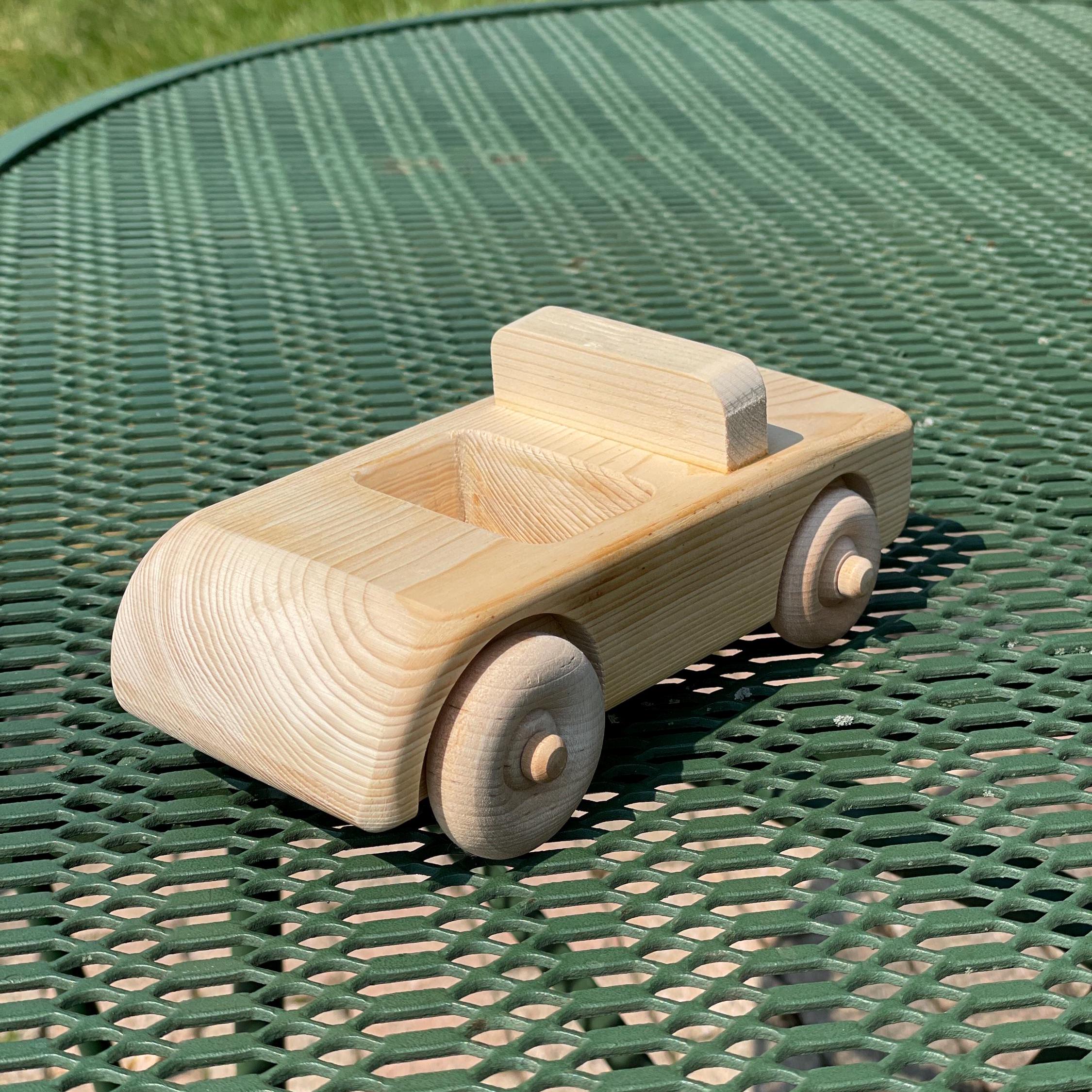 Handcrafted Wooden Two Seater Hotrod Car - Etsy UK