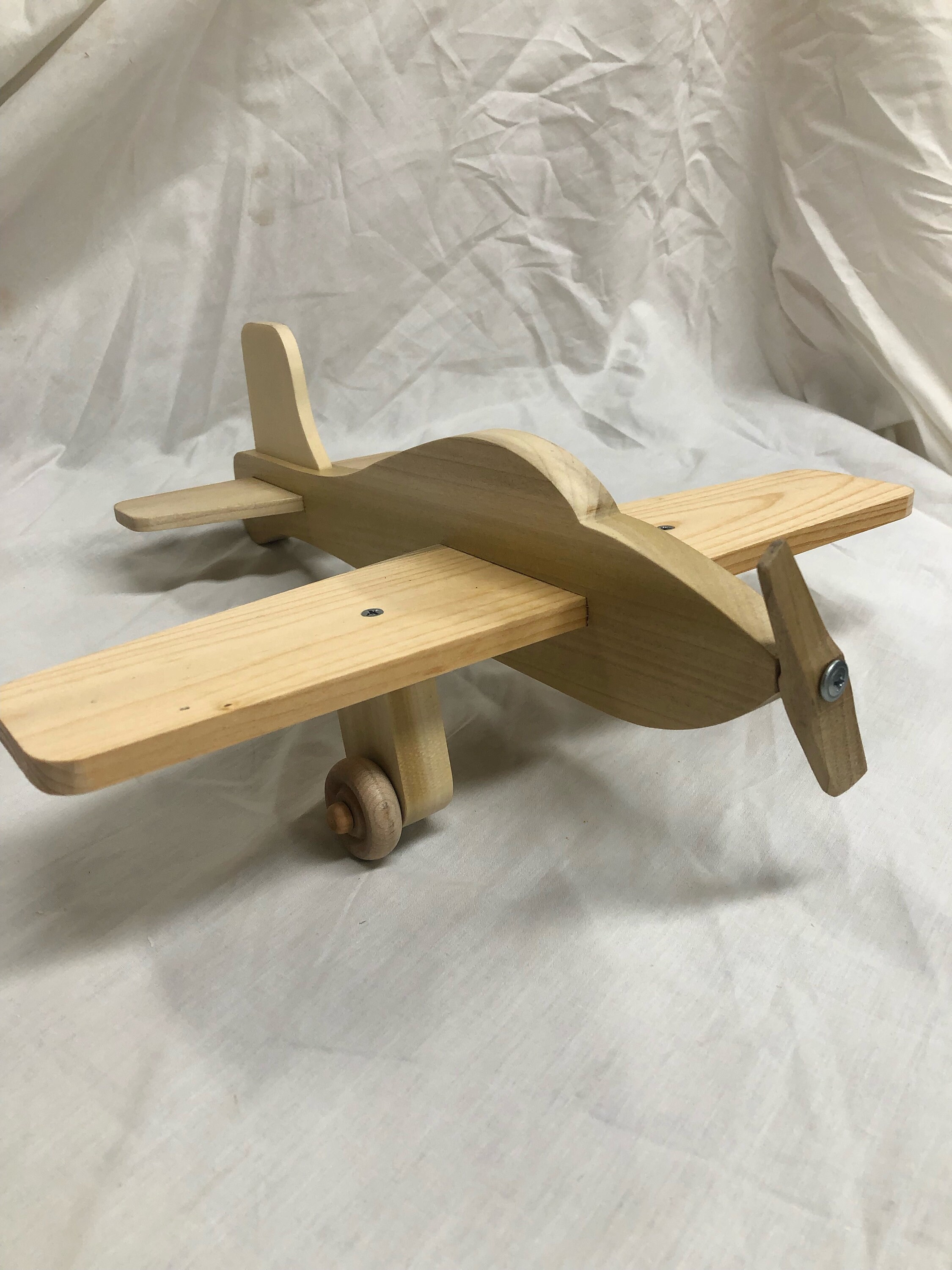 Handmade P-51 Mustang Wooden Toy Airplane – Spinning Propeller - Etsy