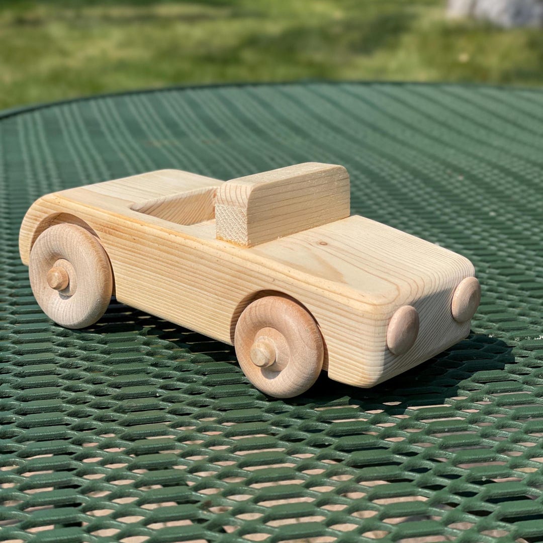 Handcrafted Wooden Two Seater Hotrod Car - Etsy