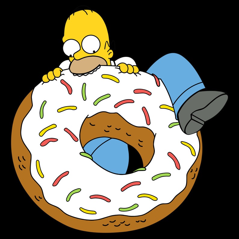 Simpsons Clip Art Png Svg Homer Simpson Donut ,simpsons Svg Png Cut ...