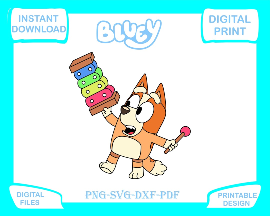 Bluey SVG PNG Hug Toy Family-bluey Cut Files for Cricut Bluey the Dog ...