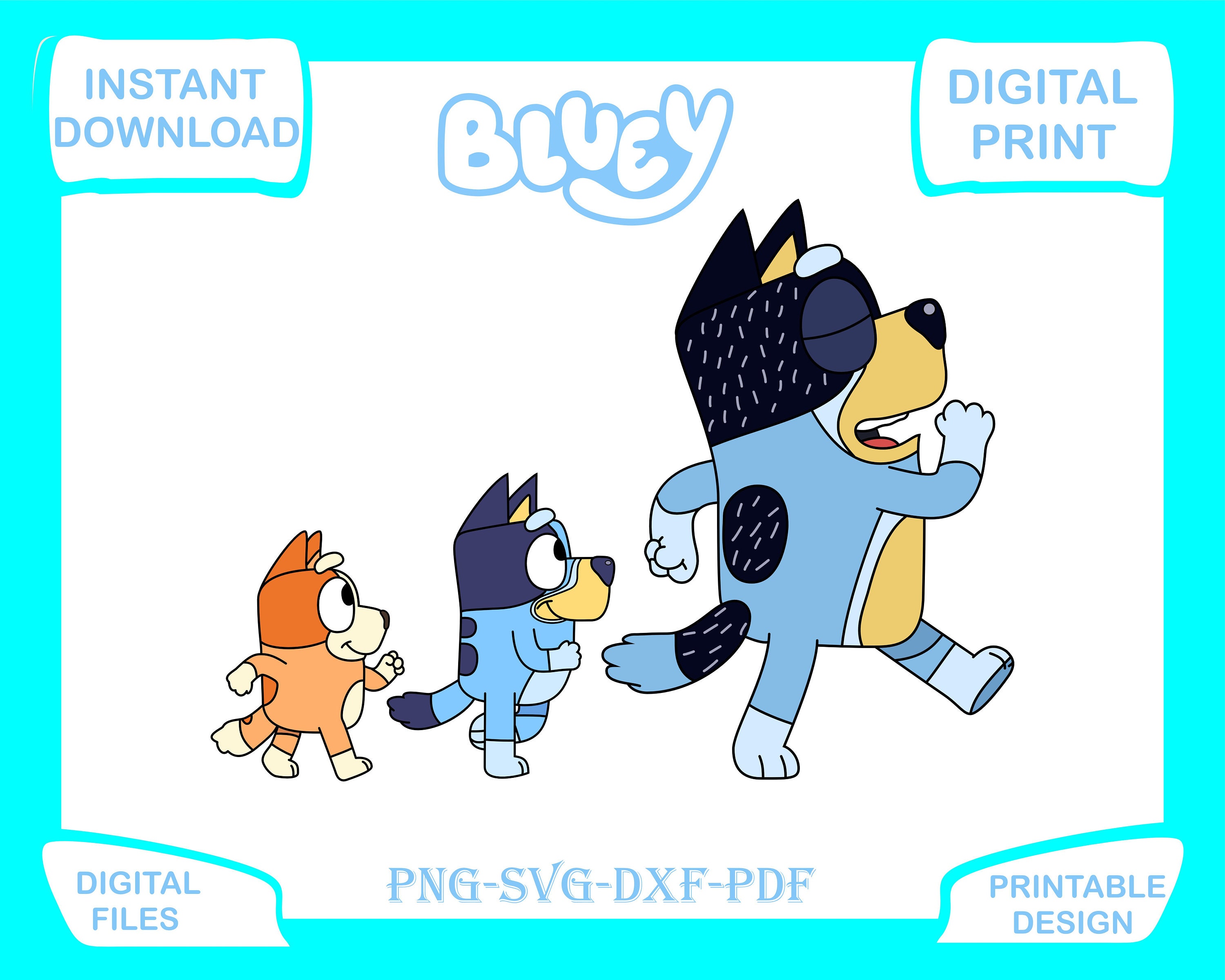 Bluey SVG PNG Walking Bluey Cut Files for Cricut Bluey the - Etsy Canada