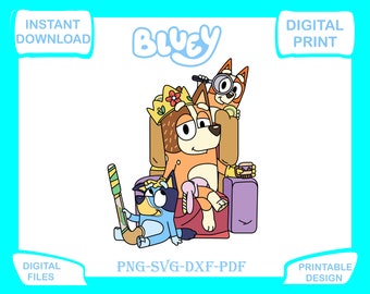 Bluey SVG PNG Hug Toy Family-bluey Cut Files for Cricut - Etsy UK