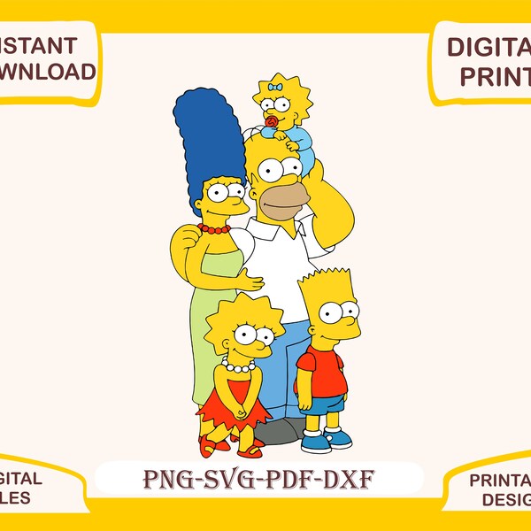 Simpsons Svg - Etsy