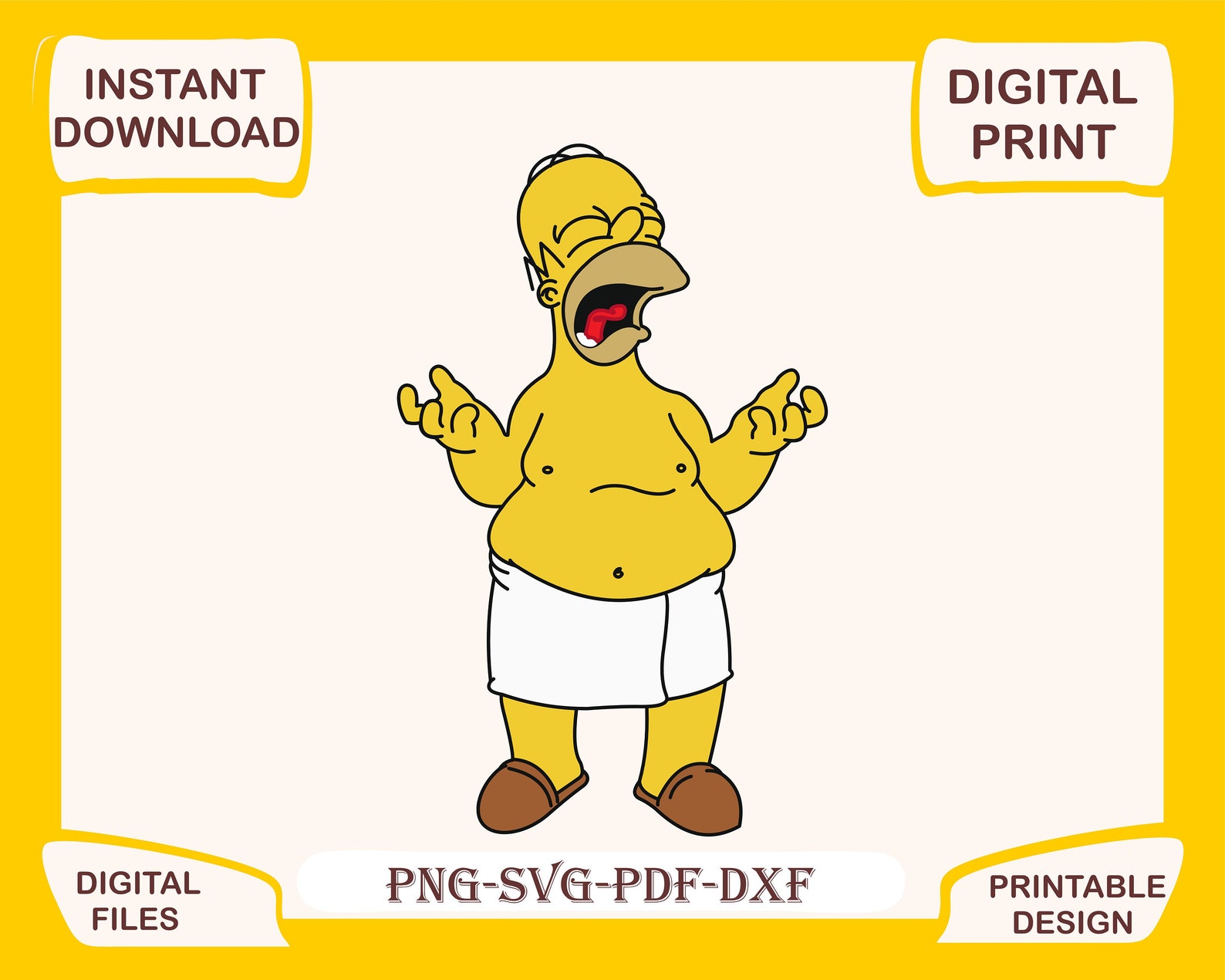 Simpsons Clip Art Png Svg Homer Simpson , Simpsons Svg Png Cut Files ...