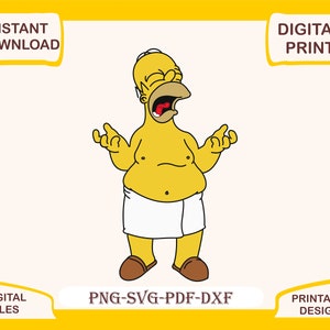 Simpsons Clip Art Png Svg Homer Simpson , Simpsons Svg Png Cut Files ...