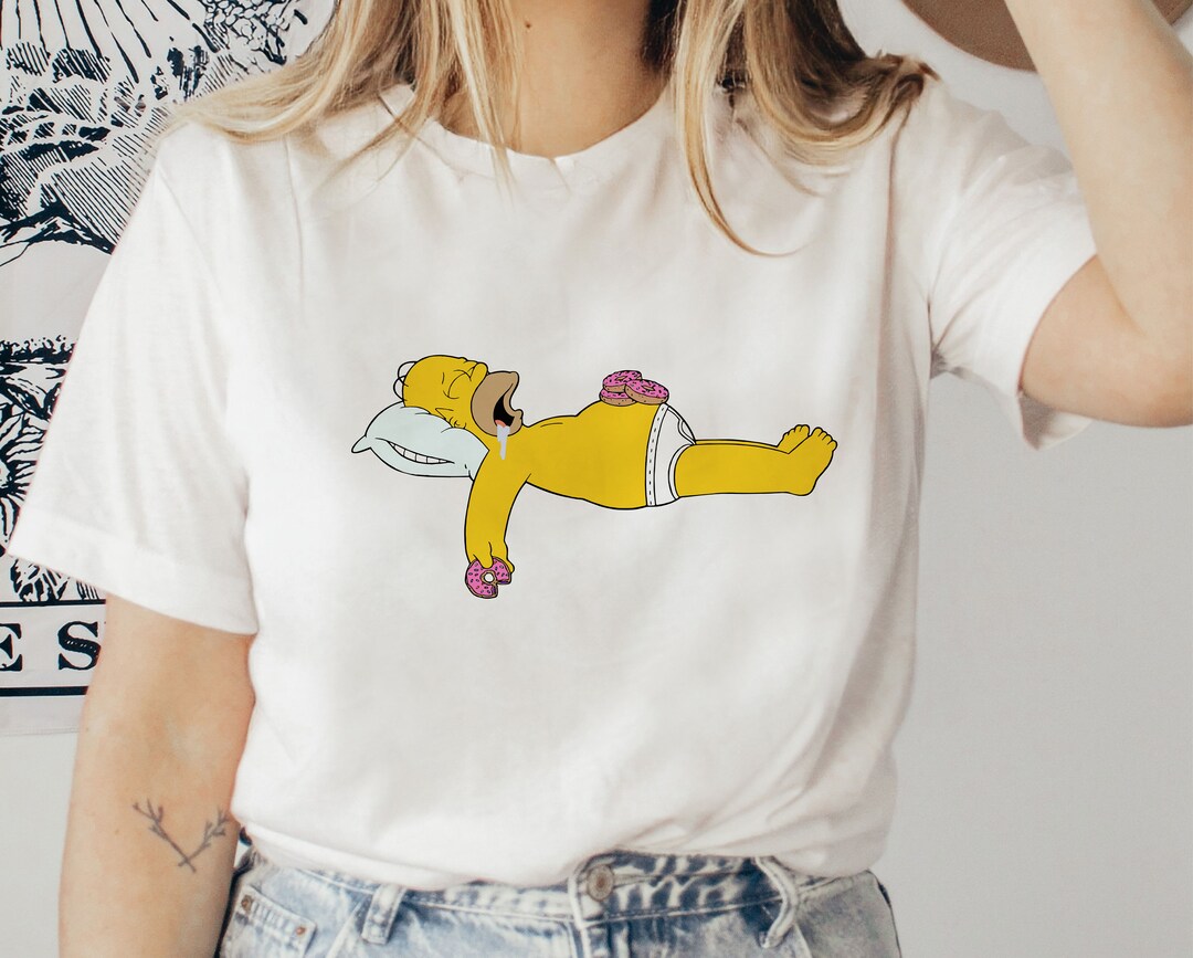 Simpsons Clip Art Png Svg Homer Sleep Donut Simpson , Svg Png Cut Files ...