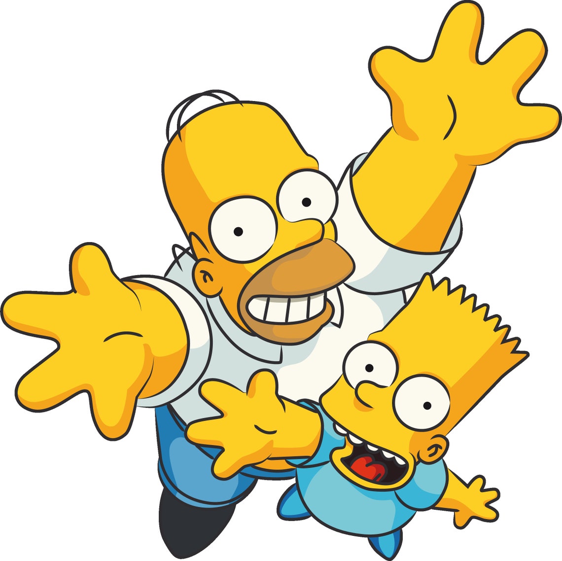 Simpsons Clip Art Png Svg Homer Bart Simpson , Simpsons Svg Png Cut ...