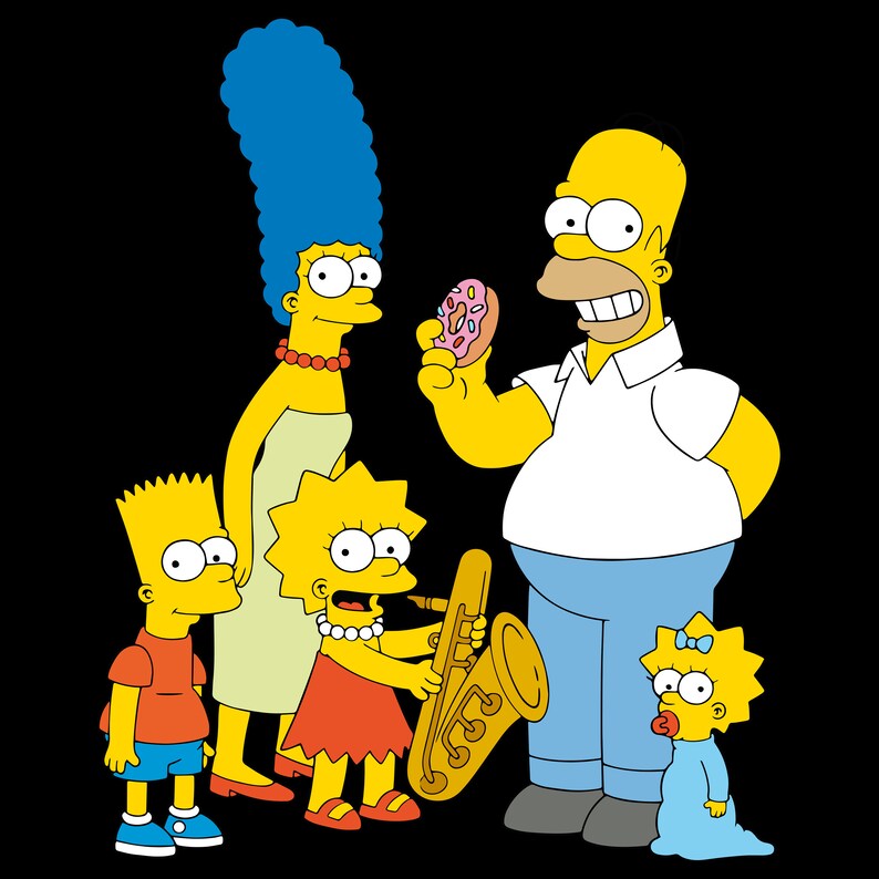 Simpsons Clip Art Png Svg familia Simpson, Simpsons svg png archivos ...