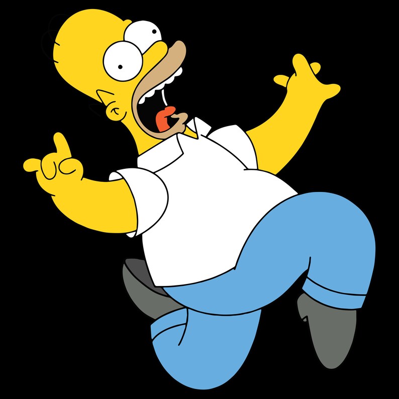 Simpsons Clip Art Png Svg Homer Simpson , Simpsons Svg Png Cut Files ...