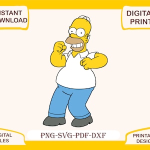 Simpsons Clip Art Png Svg Homer Simpson , Simpsons Svg Png Cut Files ...