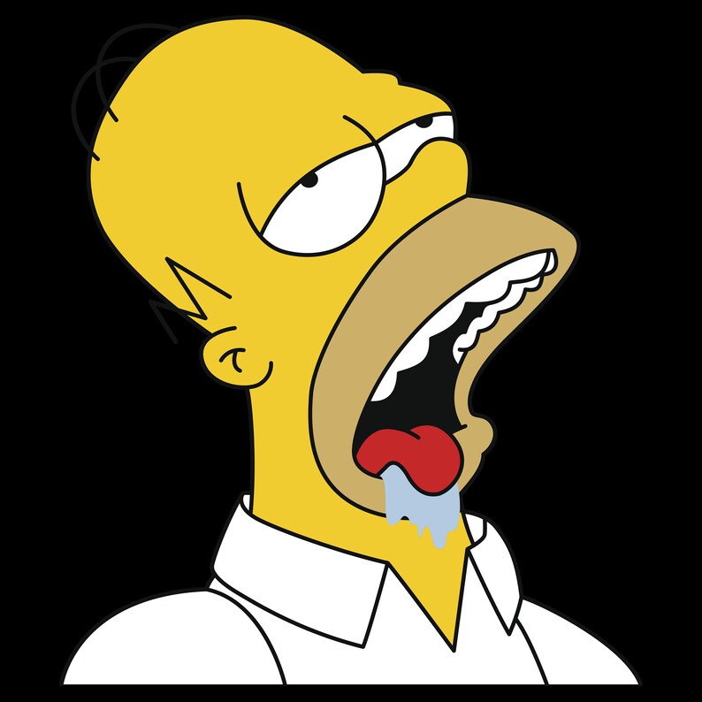 Simpsons Clip Art Png Svg Homer Simpson Simpsons Svg Png Cut - Etsy ...