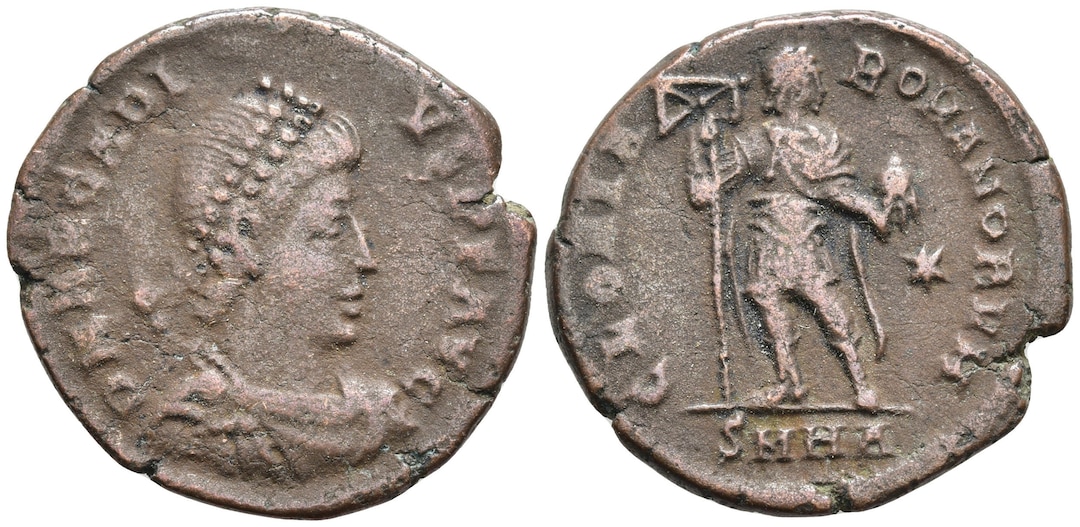 Authentic Bronze Coin of Emperor Arcadius Roman Coin - Etsy