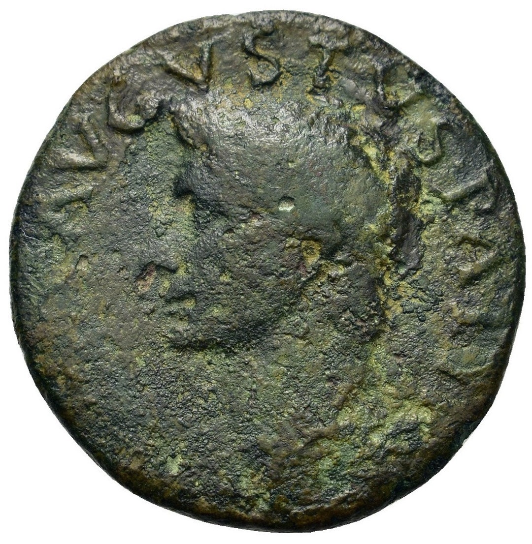 Authentic Bronze Coin AS of Emperor Augustus Roman Coin - Etsy