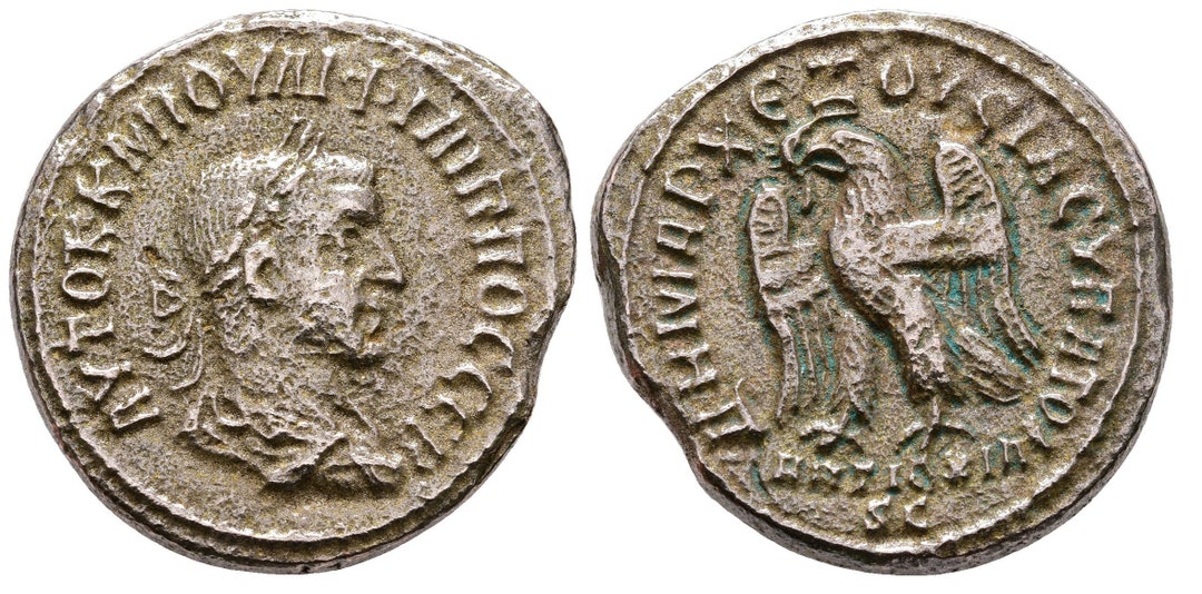 Authentic Tetradrachm of Emperor Philip I "arab" Roman Coin C10 - Etsy