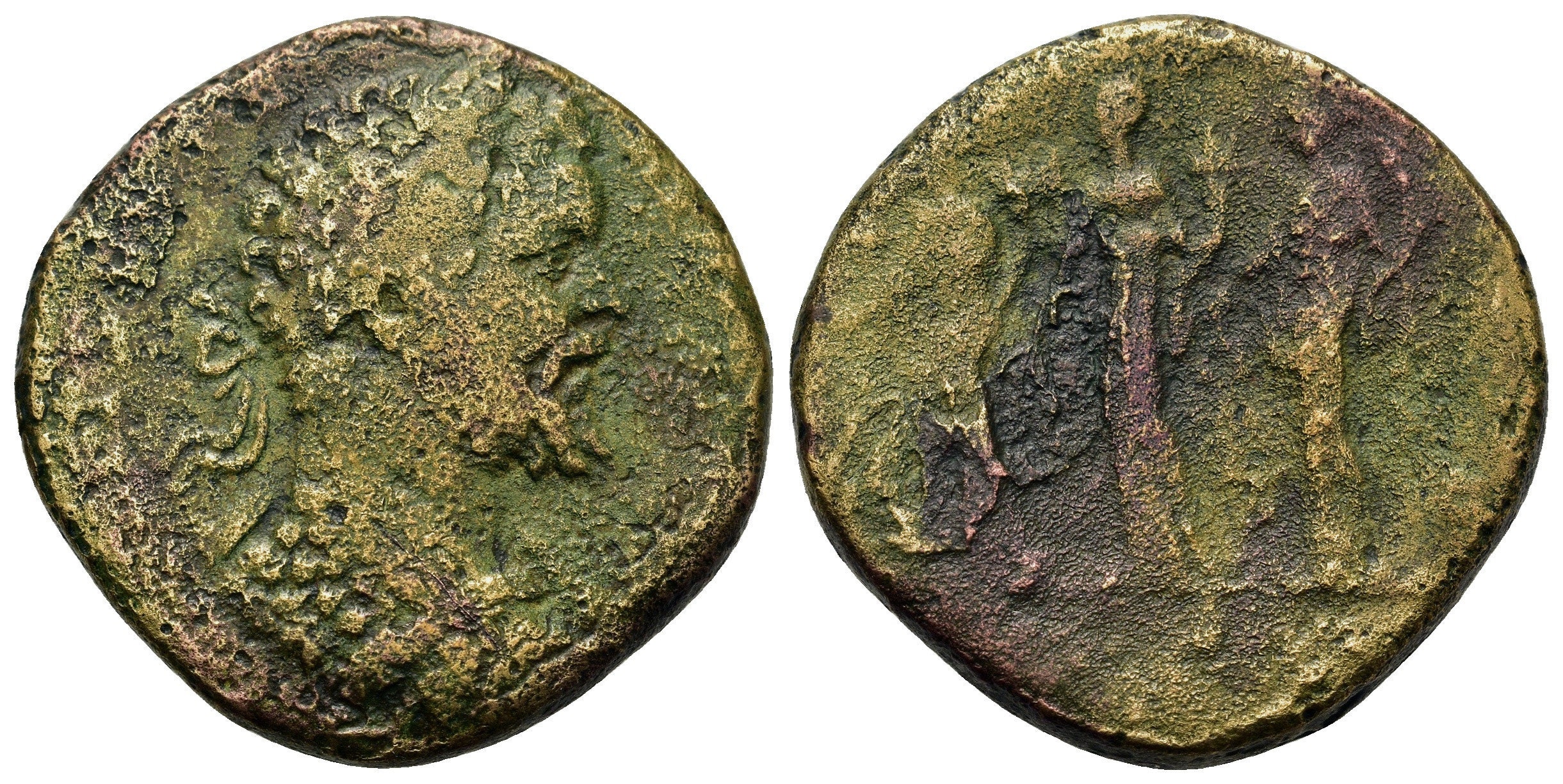 Authentic Sestertius of Emperor Septimius Severus Roman Coin N1 - Etsy