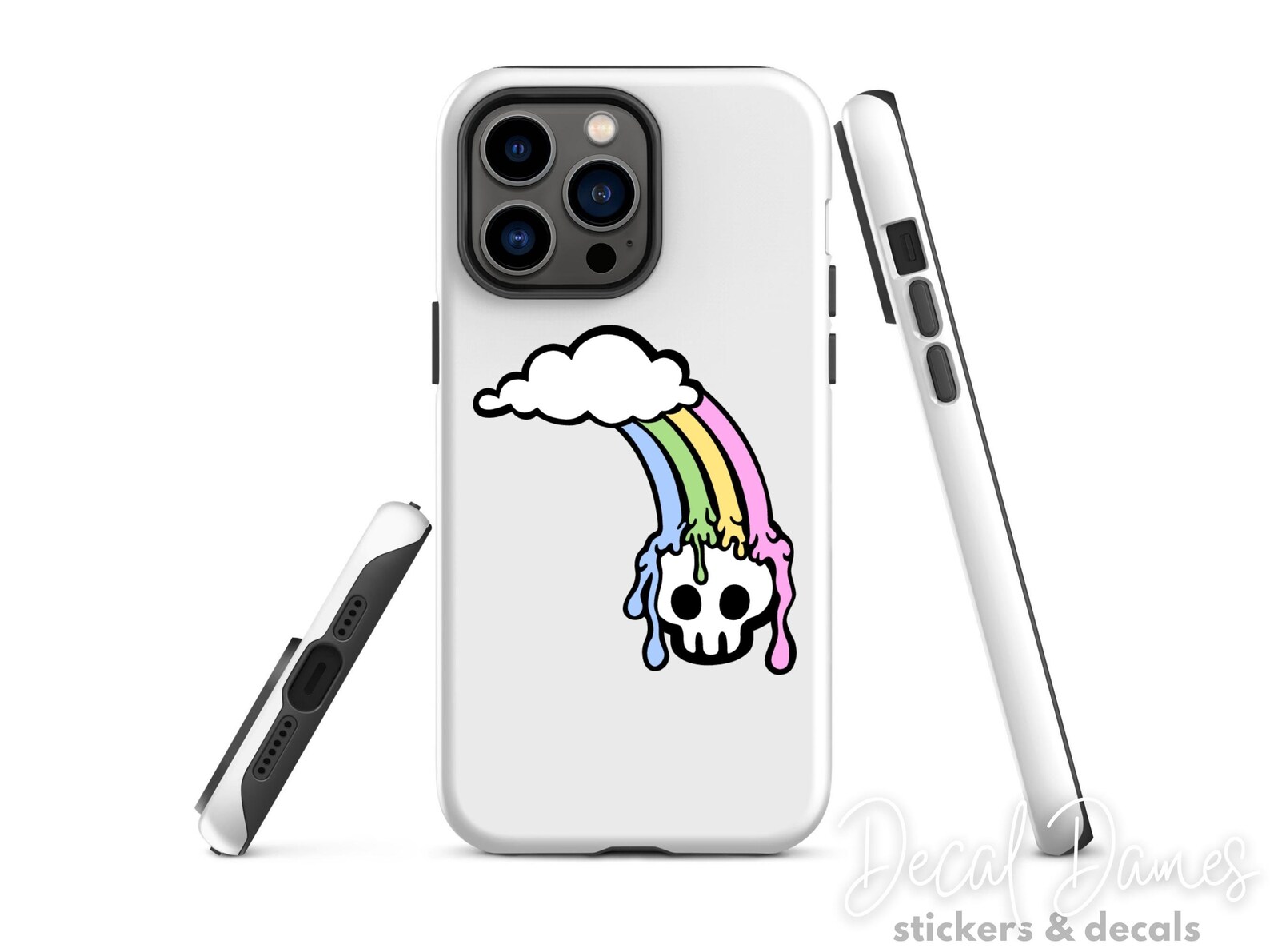 Vinyl Sticker, Rainbow Skull, Candy Skull Gifts, Cute Skulls, Small ...