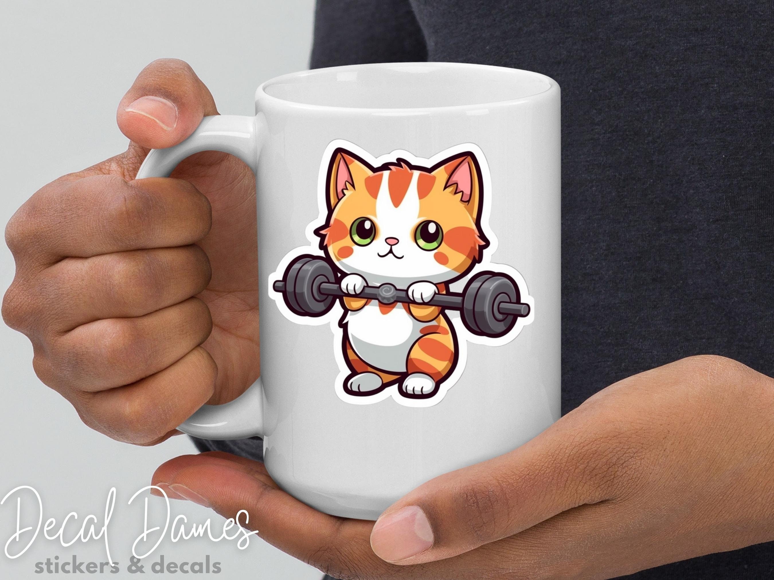 Cute Cat Sticker, Mini Cat Stickers, Vinyl Sticker, Cute Cat Gift, Cute ...