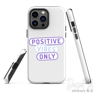Positive Vibes Only Vinyl Sticker, Inspirational Quote Decal, Laptop ...