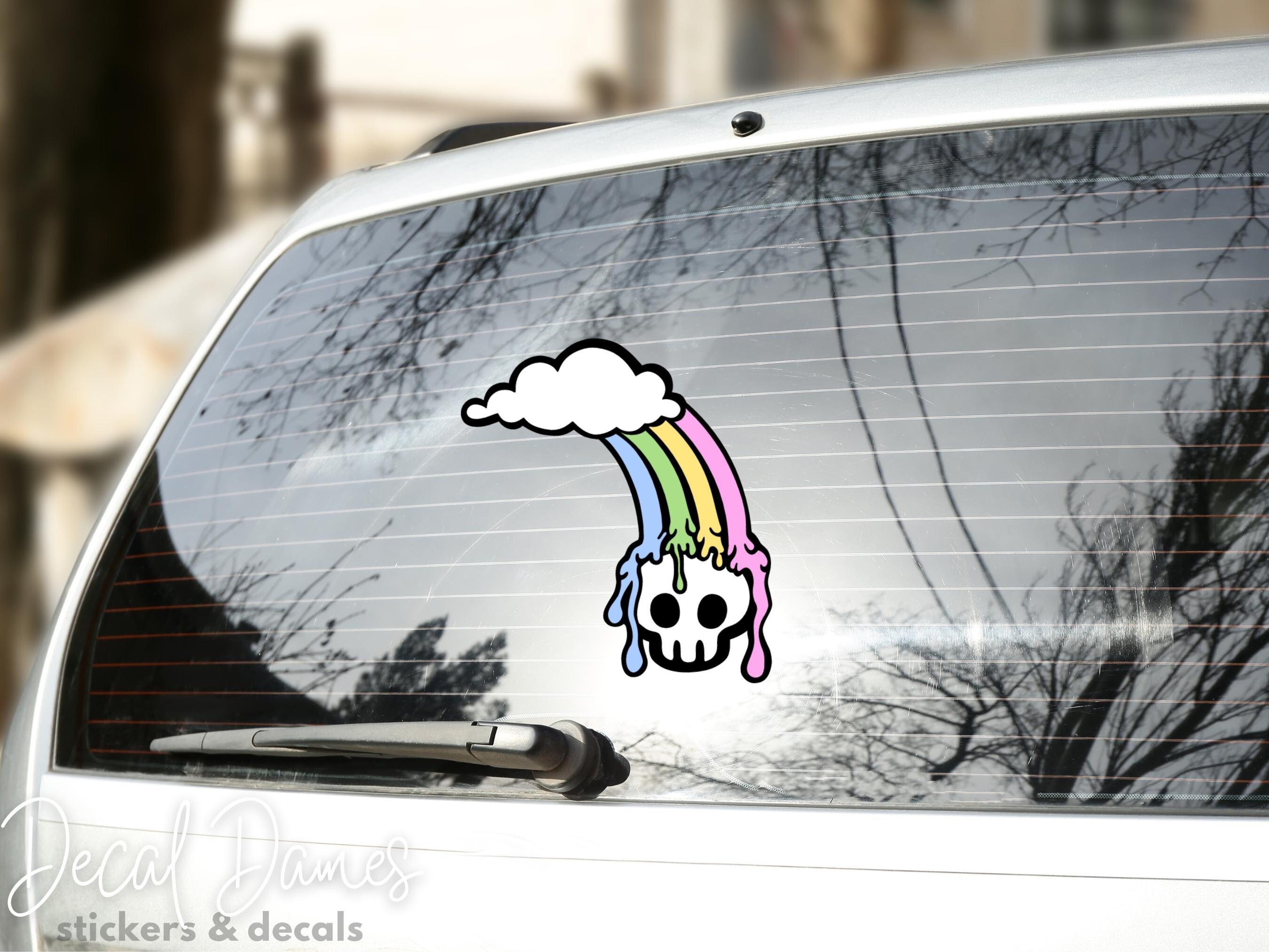 Vinyl Sticker, Rainbow Skull, Candy Skull Gifts, Cute Skulls, Small ...