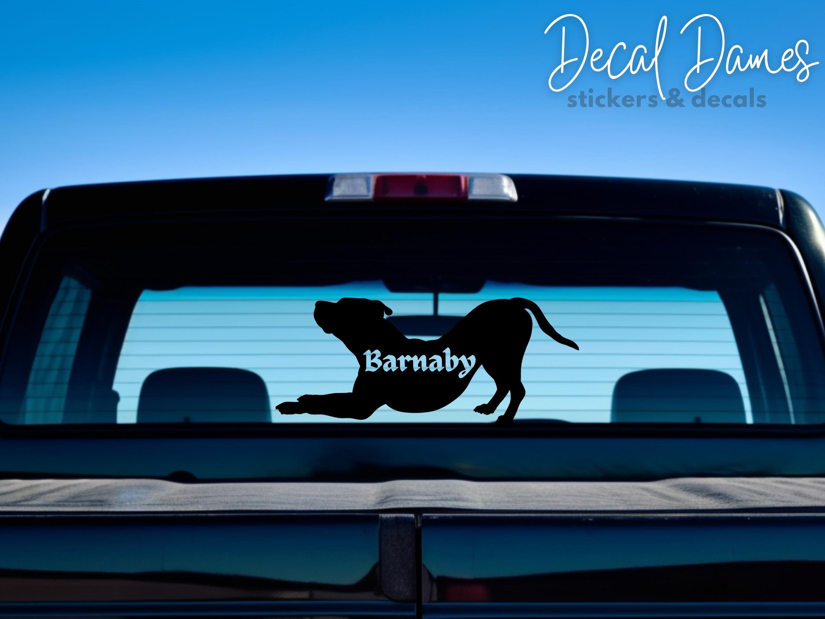 Custom Pet Decal - Personalized Dog & Cat Stickers for Car, Vinyl Pet ...