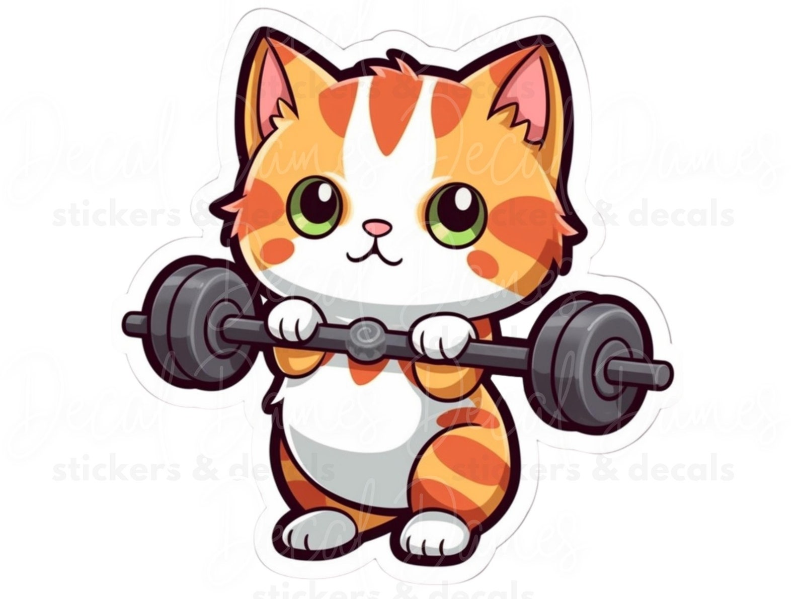 Cute Cat Sticker, Mini Cat Stickers, Vinyl Sticker, Cute Cat Gift, Cute ...