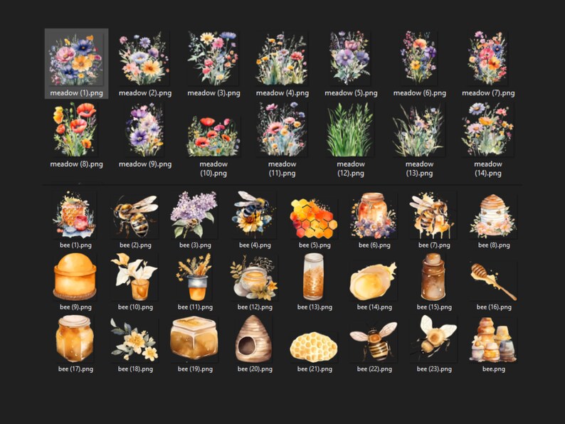 Watercolor Spring Mega Bundle Floral Clip Art Springtime - Etsy