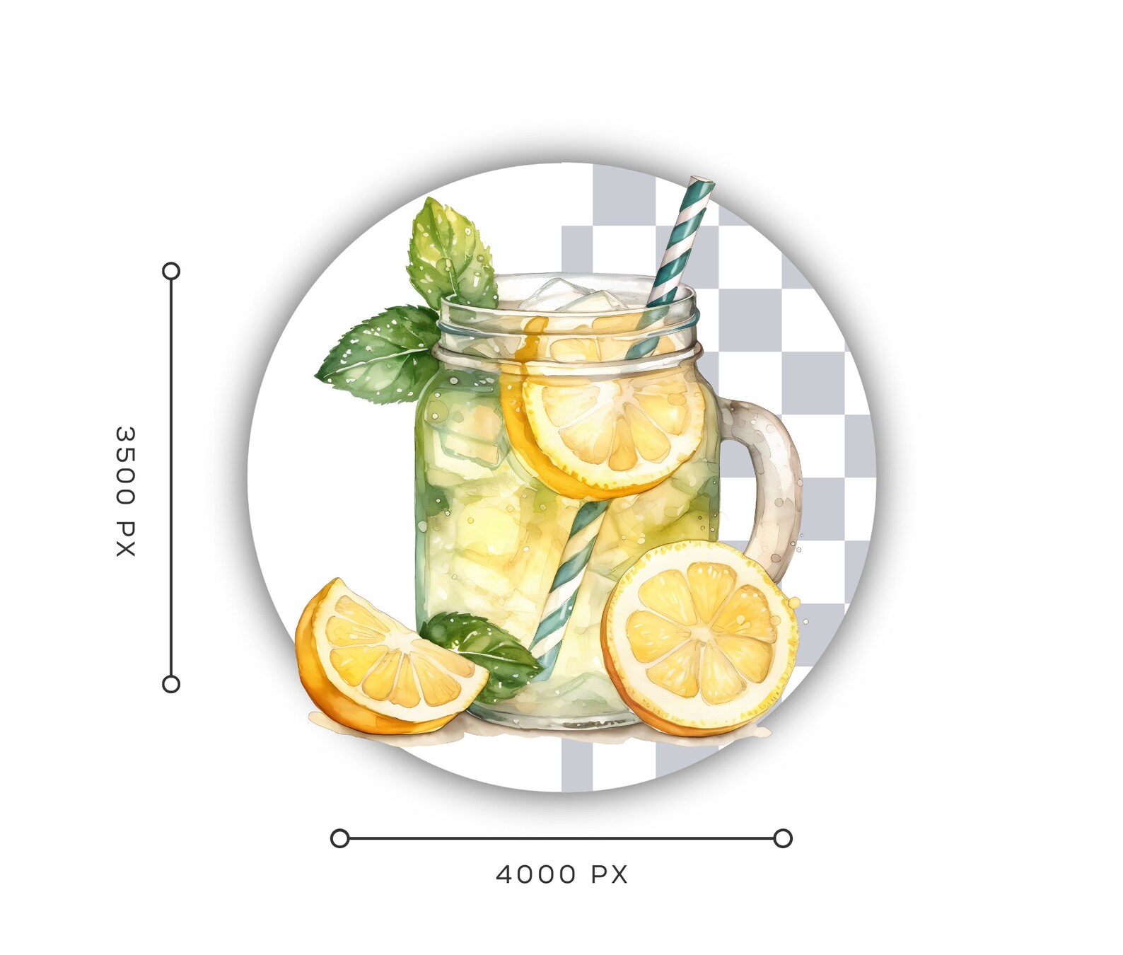 Watercolor Lemon Clipart | Digital PNG Lemonade & Citrus Fruit Graphics ...