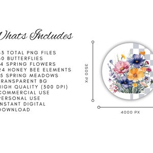 Watercolor Spring Mega Bundle, Floral Clip Art Springtime Png's | Digital Download for Crafts ...