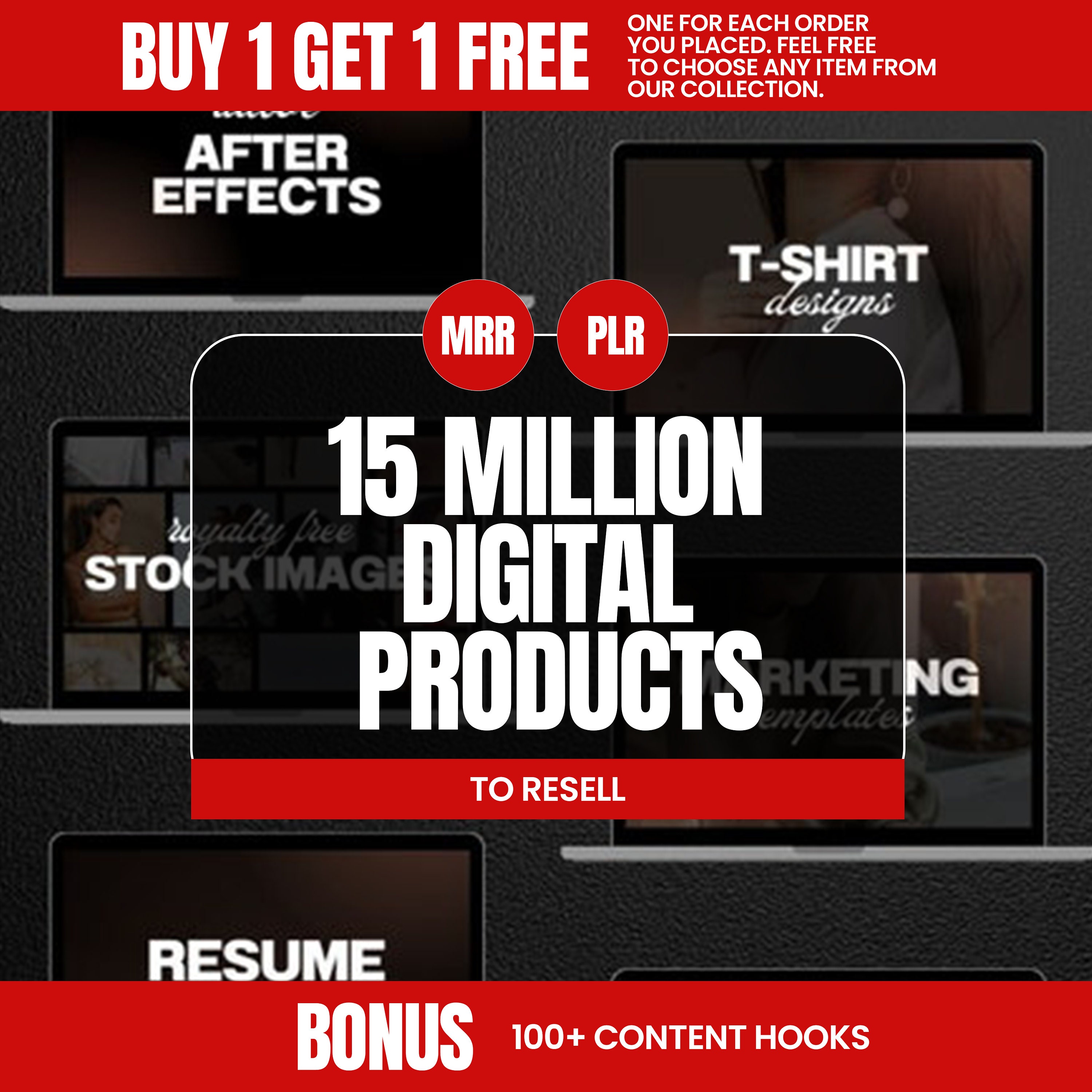 15 Million Resell Digital Products Bundle Ideal for Passive Income, Featuring Private Label ...